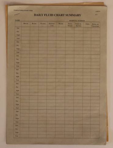 DAILY FLUID CHART 20 - Printflow Private Limited