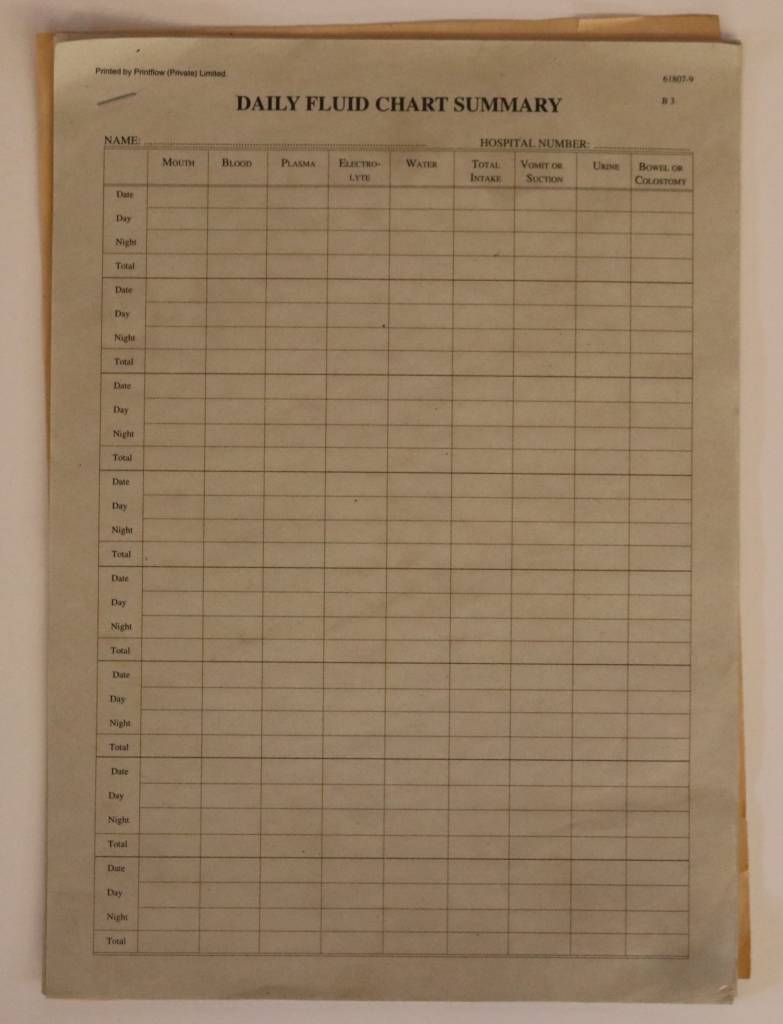 DAILY FLUID CHART 20 - Printflow Private Limited