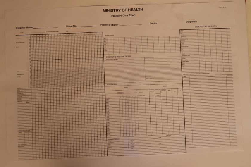 I.C.U. CHART EACH - Printflow Private Limited